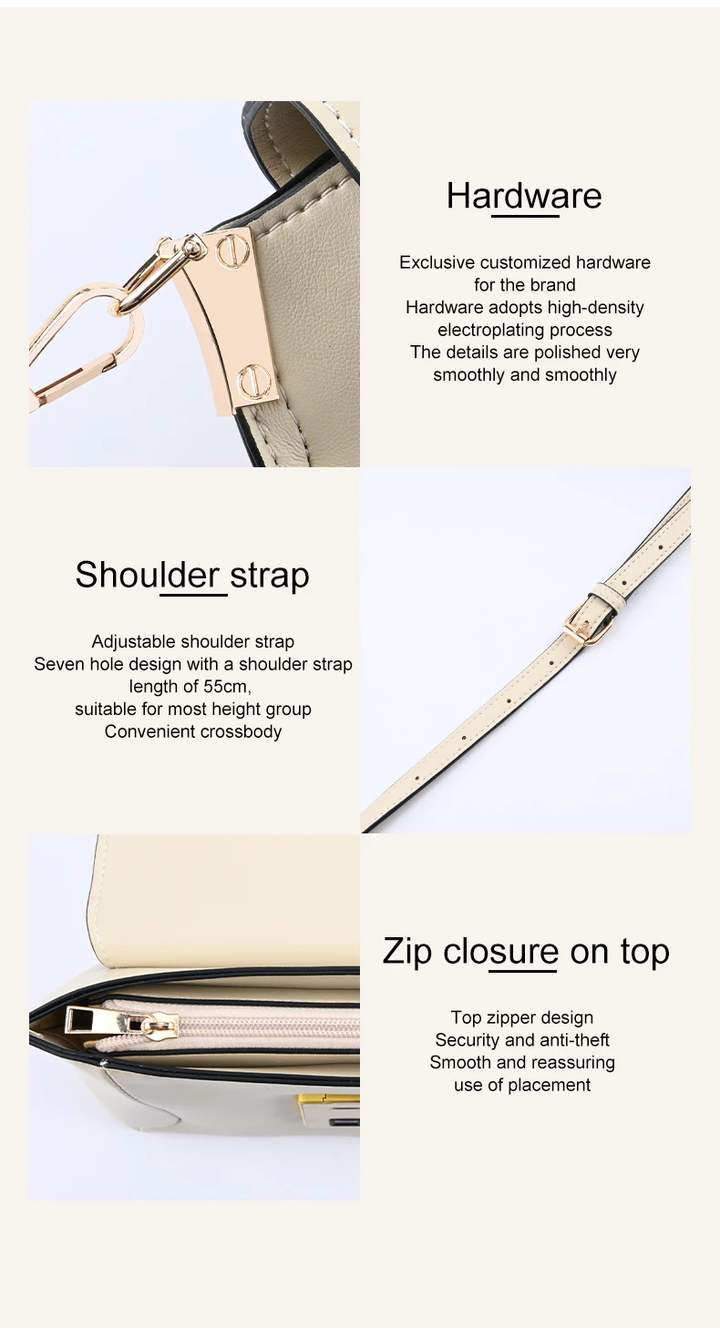 Beige Color Fashion Lady Handbag For Women With Fingerprint Digital ...