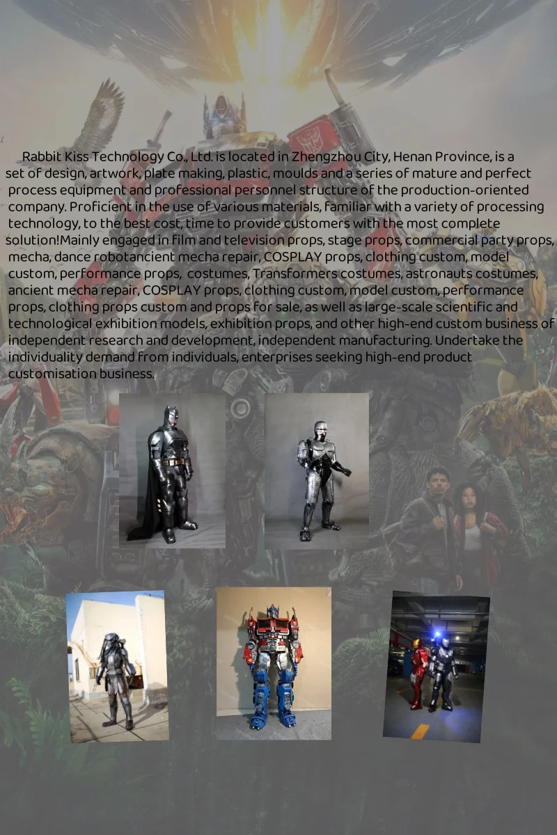 Custom Led Large Prop Bum Blebee Armor Character Robot Costume Giant ...