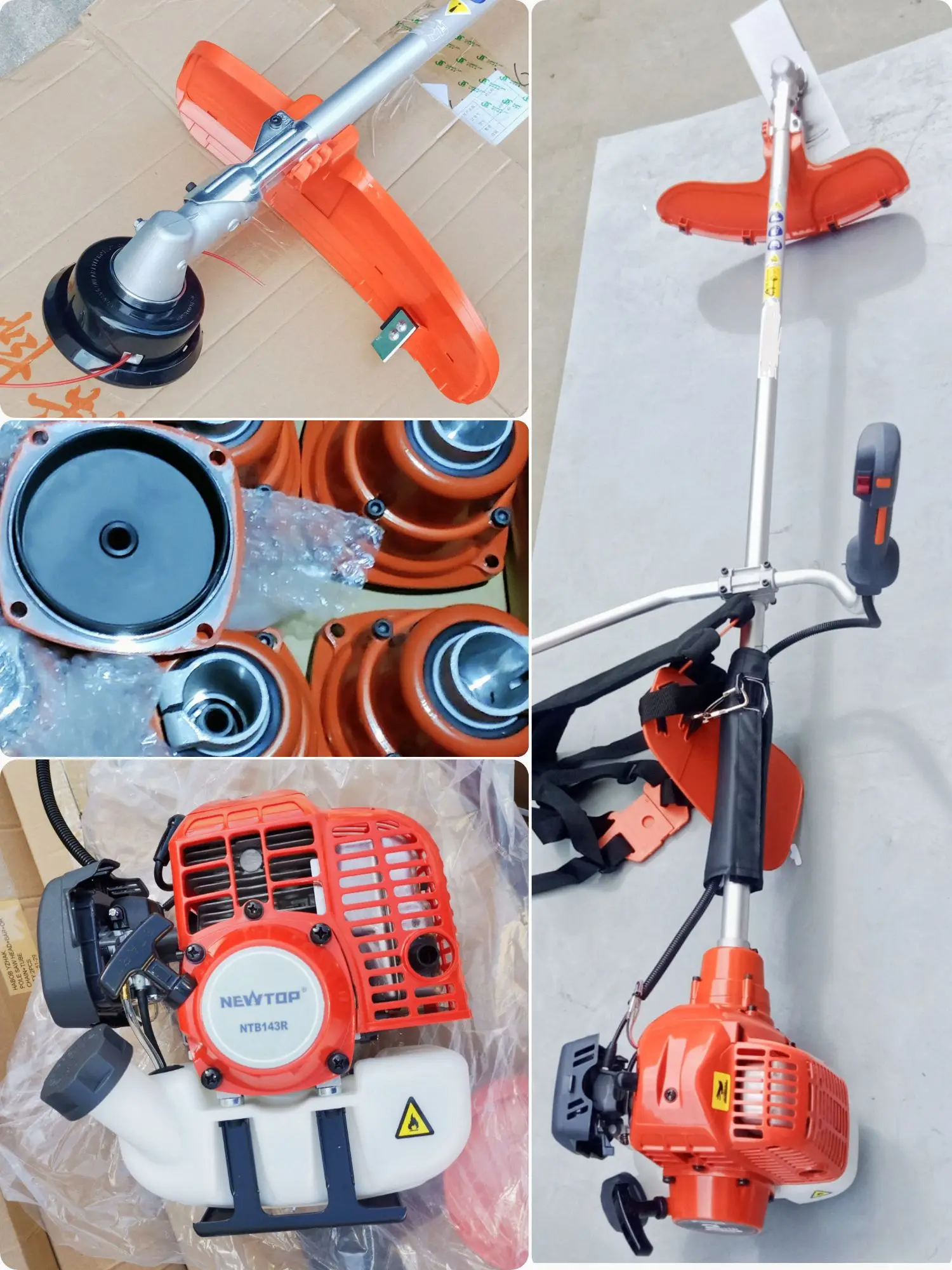 41.5cc 1.5kw 2hp Gasoline Grass Cutting Machine H143r-ii Brush Cutter ...