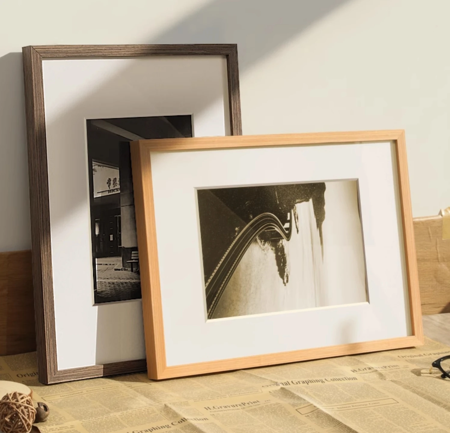 Black White Oak Wood Frames - Perfect for Decorative Photos