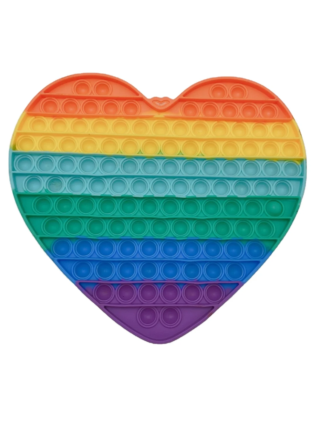 High Quality Silicone Fidget Sensory Poppers Toys Rainbow Popper ...