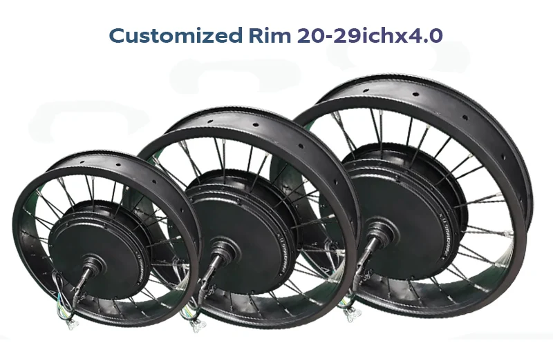 2000w Fat Bike Electric Hub Motor Kit - High Speed Power