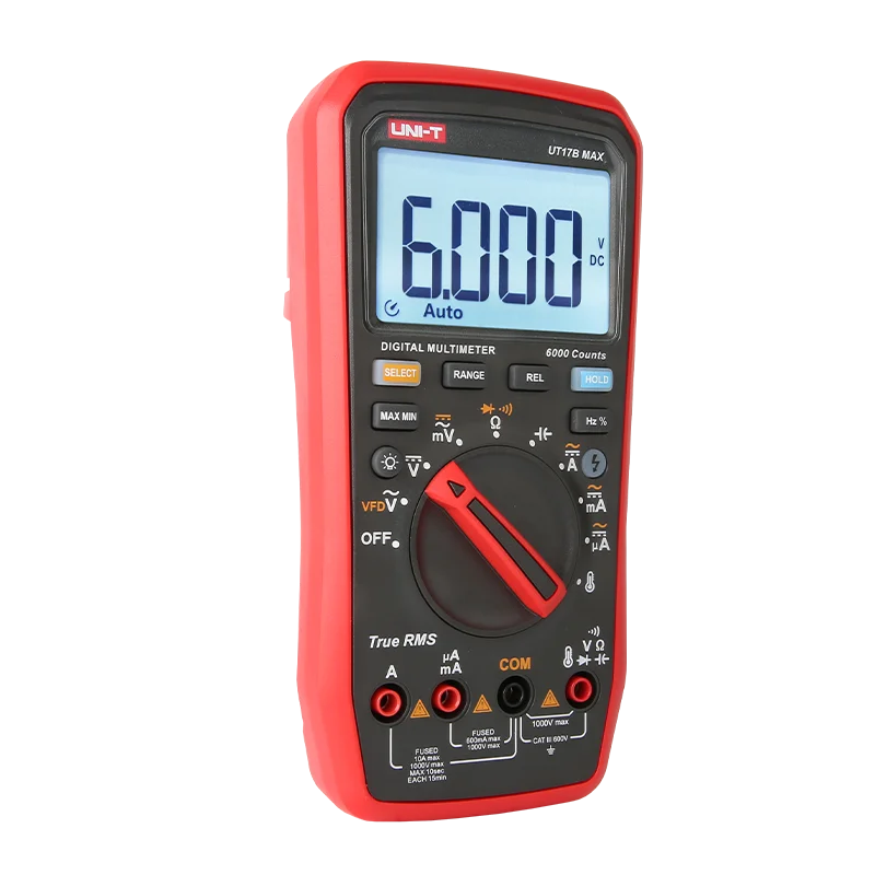 Uni-t Ut17b Max True Rms Digital Multimeter Vfd 1000v 10a Resistance ...