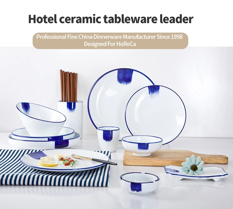 High Quality Hotel Style Chinaware Plate Modern Japanese Porcelain ...