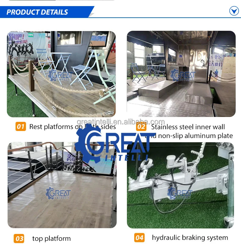 Two Storey Bar Cafe Moving Restaurant Truck Mobile Double Decker Coffee ...