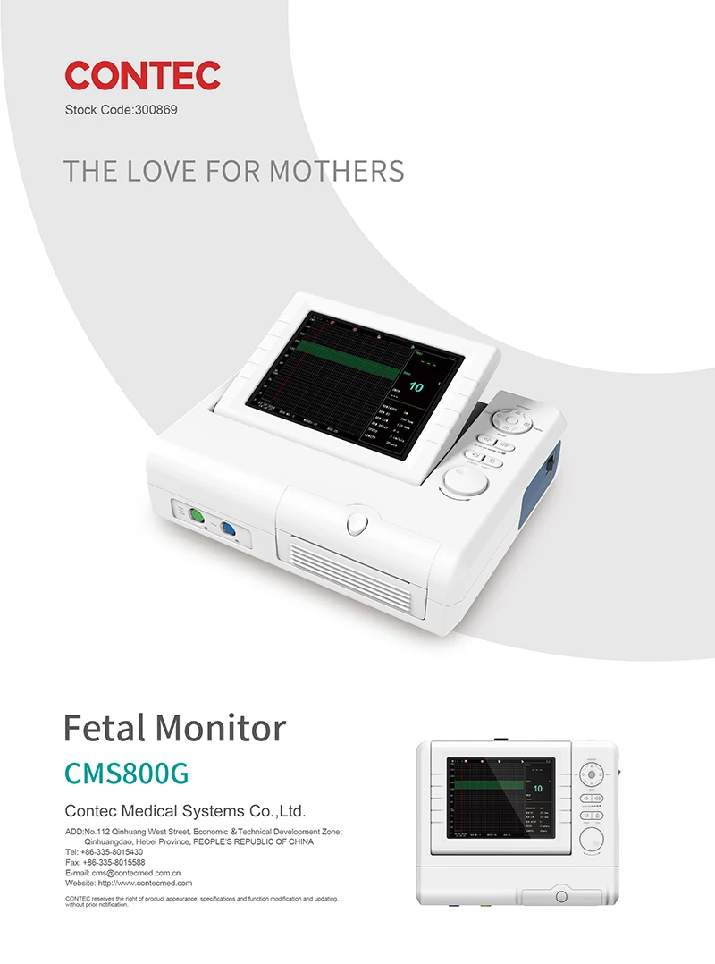 Contec Cms800g Fetal Doppler Monitor Portable Ctg Machine - Buy ...
