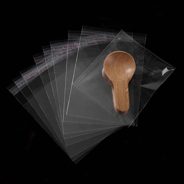 Transparent Flat Open Top Candy Bag Opp Plastic Cellophane Bag Heat ...