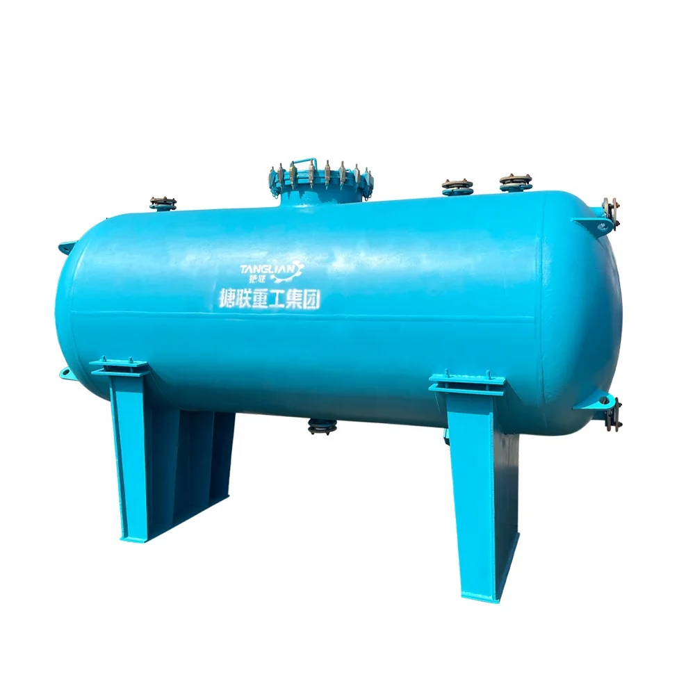 3000L Industrial enamelled Chemical Horizontal Storage Tank with Small ...