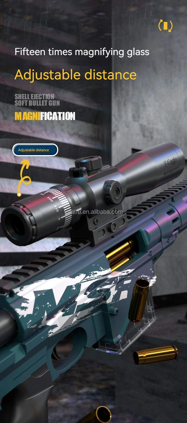 Wholesale MSR EVA Soft Bullet Toy Gun for Outdoor Playing - Safe Sniper ...