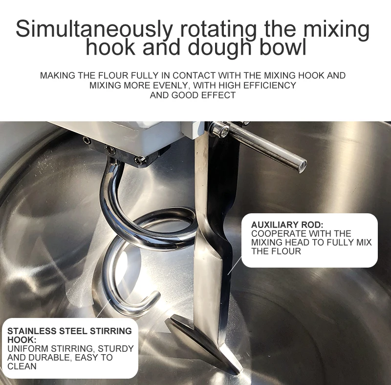 French Bread Bakery Machine Tipping Bowl Lifting Dough Mixer Flour ...