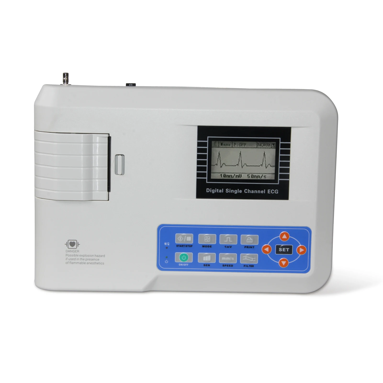Contec Ecg100g Digital Single Channel Ecg Ekg Machine Hospital Medical ...