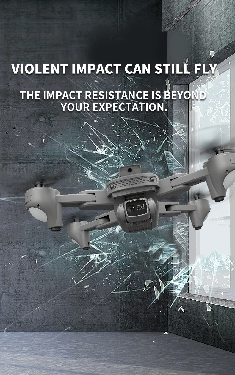 Global Drone GX Max - Foldable Quadcopter with 5-Side Obstacle Avoidance