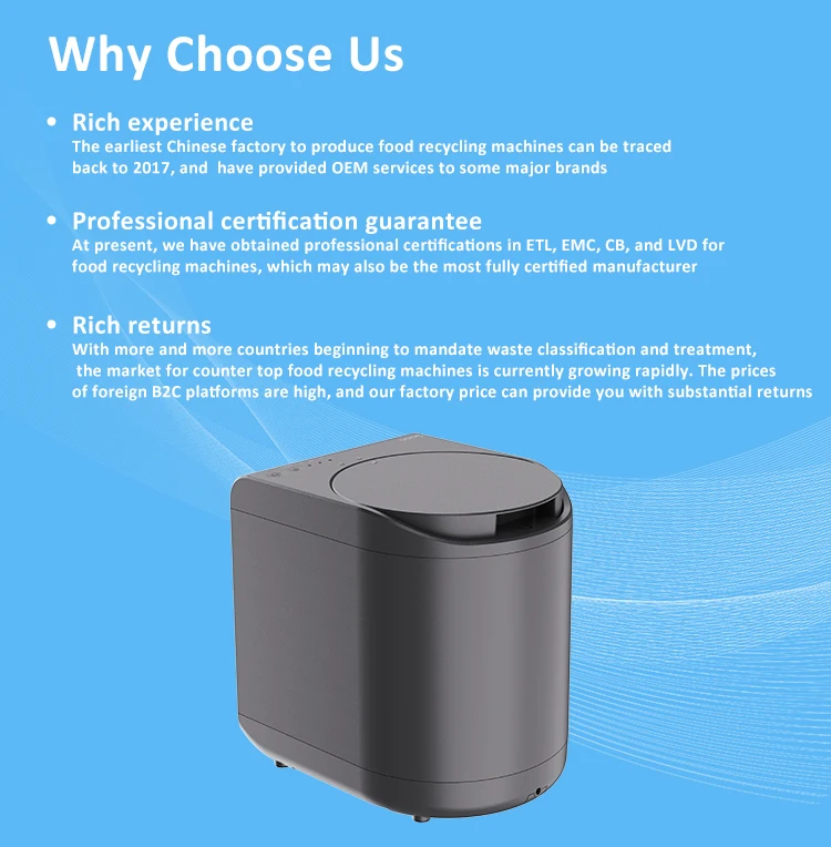 Efficient Food Waste Composting Machine for Households