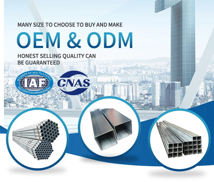 16 Gauge 4x4 Inch Galvanized Iron Pipe Zinc Coated Gi Pipe Rectangular ...