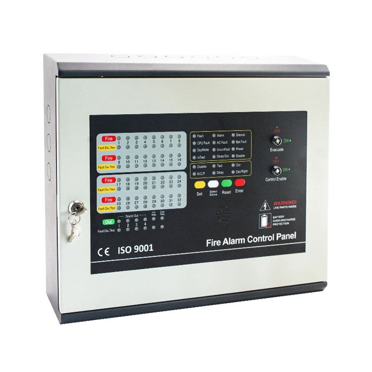 16 Zone Conventional Fire Alarm Control Panel with DELING