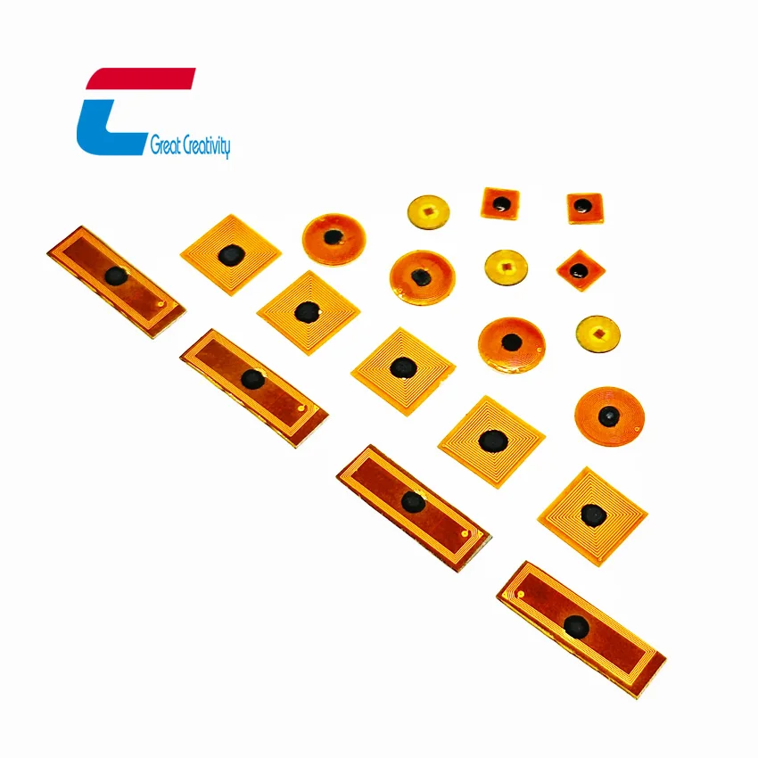 ISO14443A FPC Small Nfc Sticker Rfid Tag Small Size 5mm 8mm Round ...