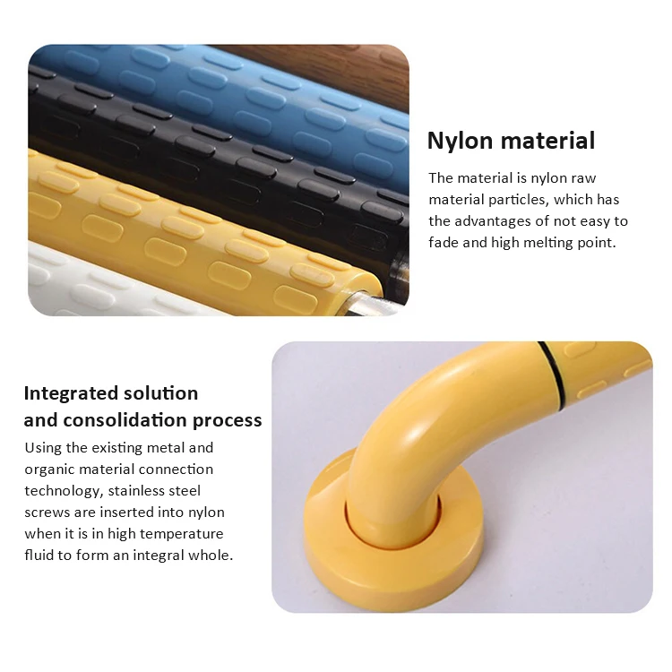 Bathroom Safety Anti-fall Handrail Stainless Steel Handle Anti Drop And ...