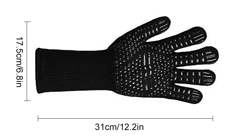 Guantes Oven Mitt Handschuhe Kitchen Silicone Cotton Mitts & Mittens ...