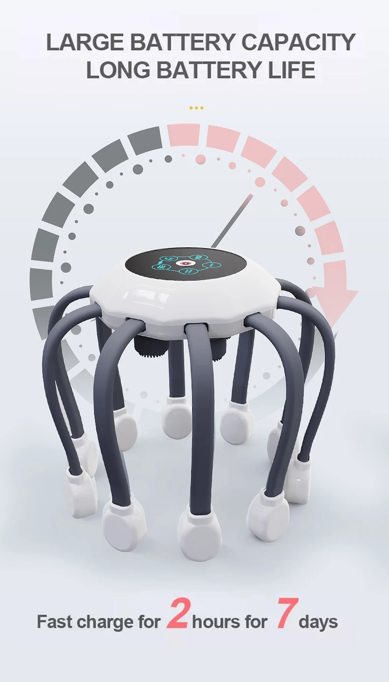 Electric Head Vibration Massager - Promotes Blood Circulation