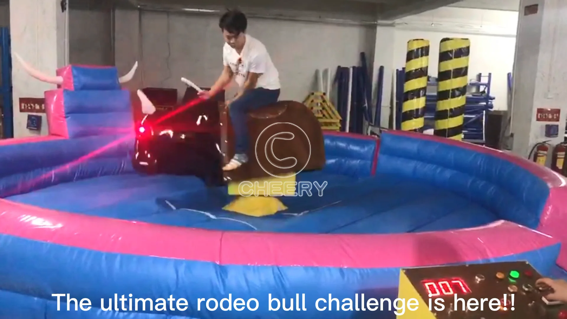 Commercial Rental Sport Game Challenge Mechanical Bull Riding Machine ...
