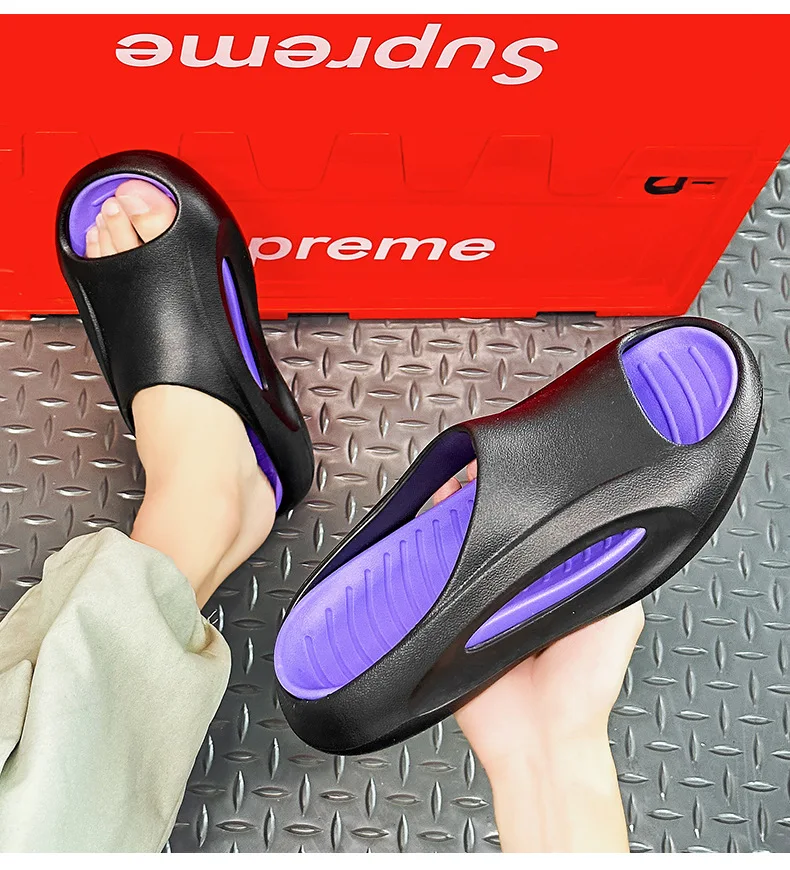 2024 Fashion Designer Outdoor Beach Mens Slides with Logo