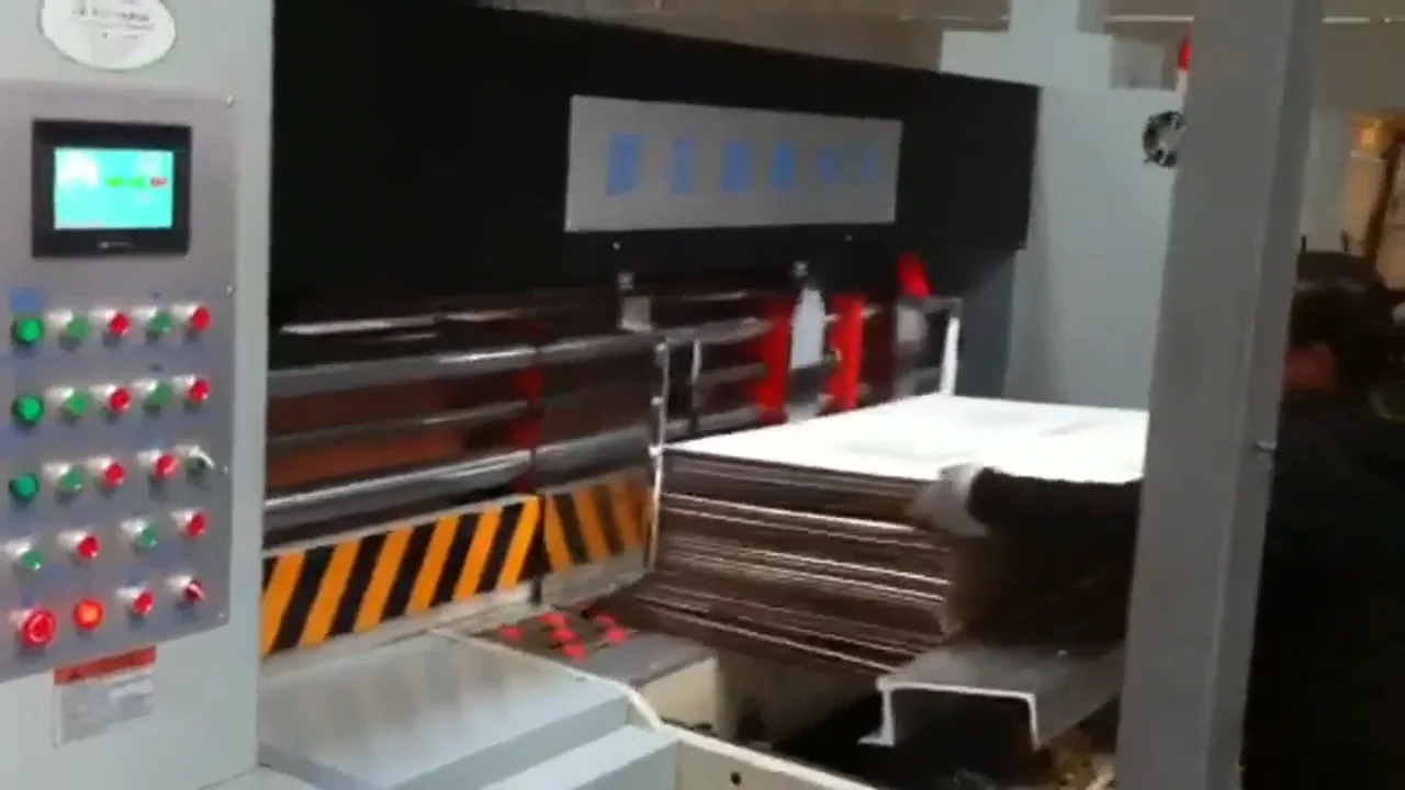 Rotary Die Cutting Machine For Corrugated Pizza Box Manufacturing ...