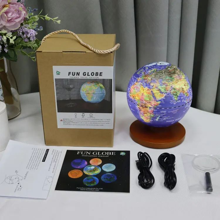 World Globe Illuminated Ar Globe With Stand Educational Led Augmented ...