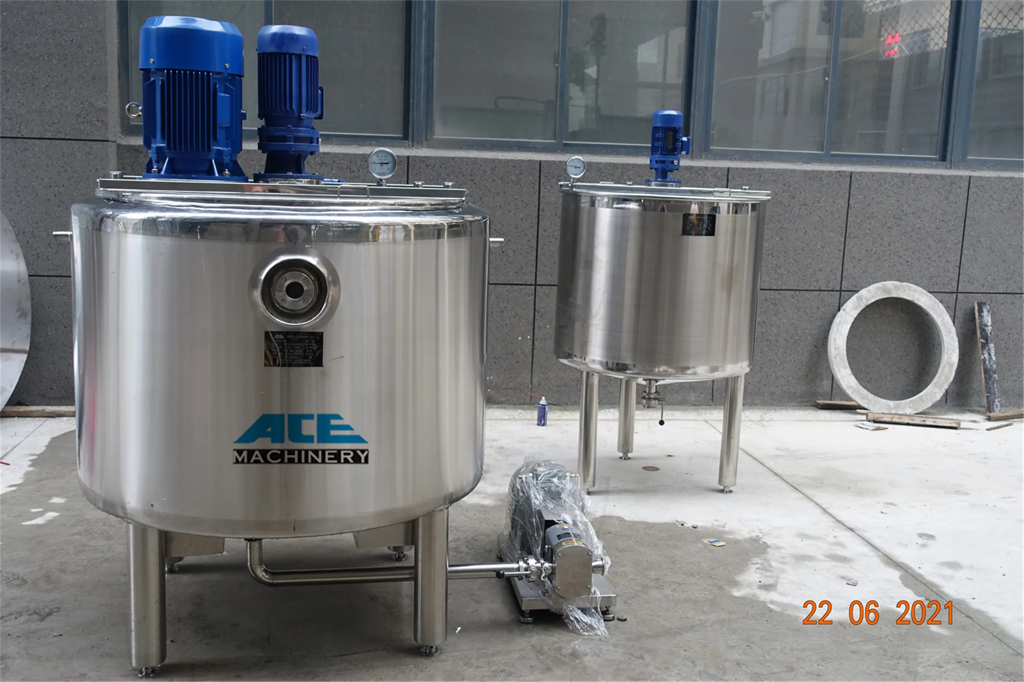 Food Cooker Steam/gas/electric Jacket Kettle with Agitator