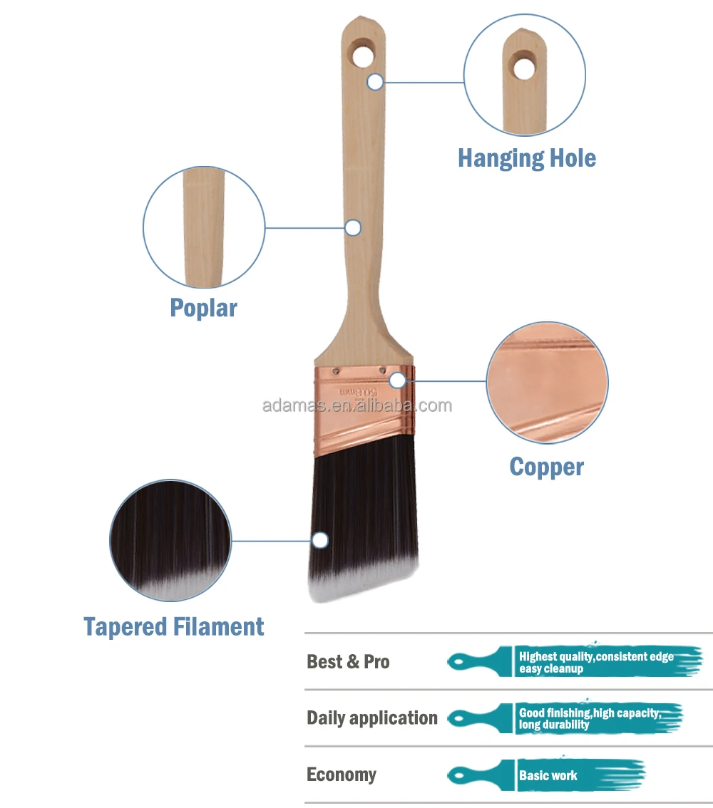 Wholesale Paint Brush,Pure Bristles Paint Brush Wooden Handle,Chalk ...