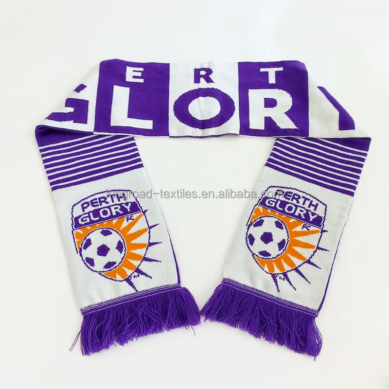 OEM Custom Knitted Jacquard Embroidered logo World Soccer Cup Team Club ...