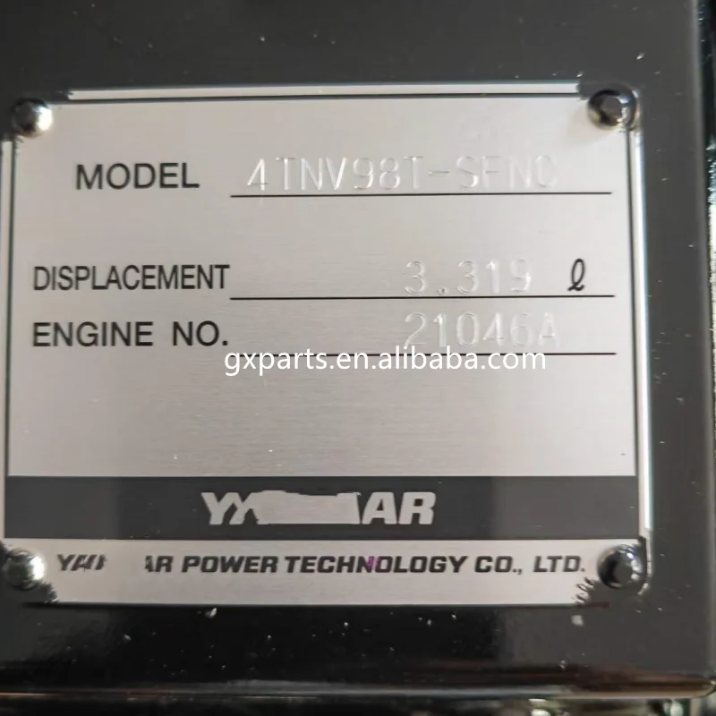 4tnv98 Diesel Engine 4tnv98t Engine Assembly For Yanmar Machinery Parts ...