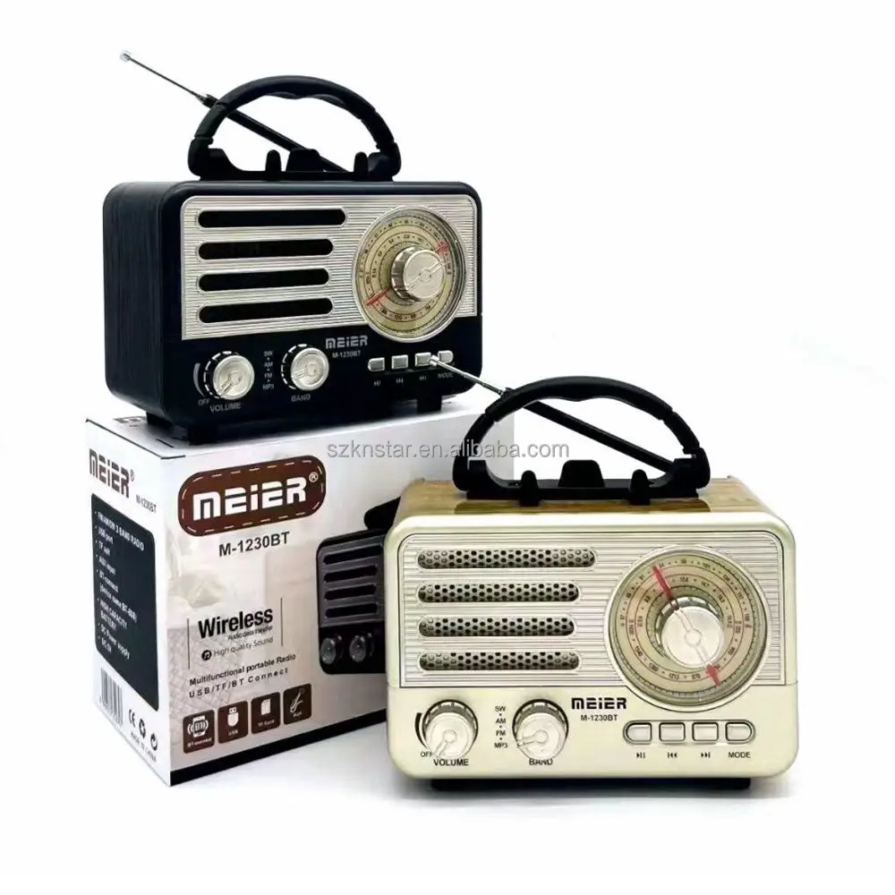 Backlight Vintage Am Fm Gift Radio Retro Usb Wireless Speaker Manual ...