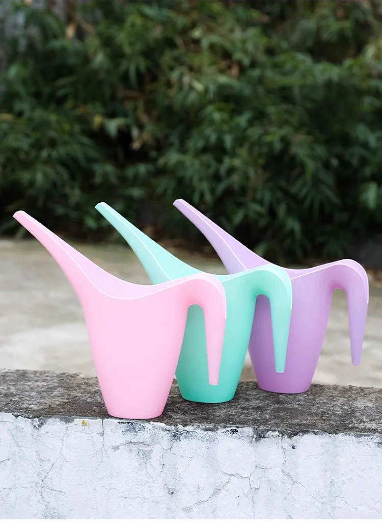 Indoor Outdoor Nordic Green 1l Plastic Pp Stackable Watering Can Long ...