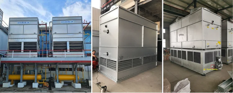 Evaporative Condenser for Heat Rejection of Industrial Systems