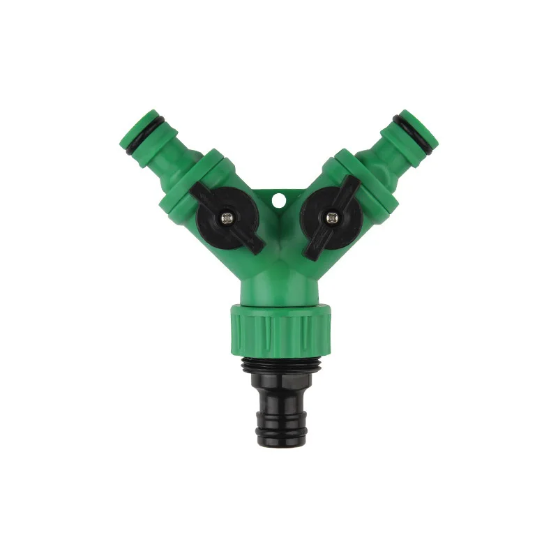 2-way Hose Pipe Valve Water Splitter Y-Shaped Garden Tap Connector ...