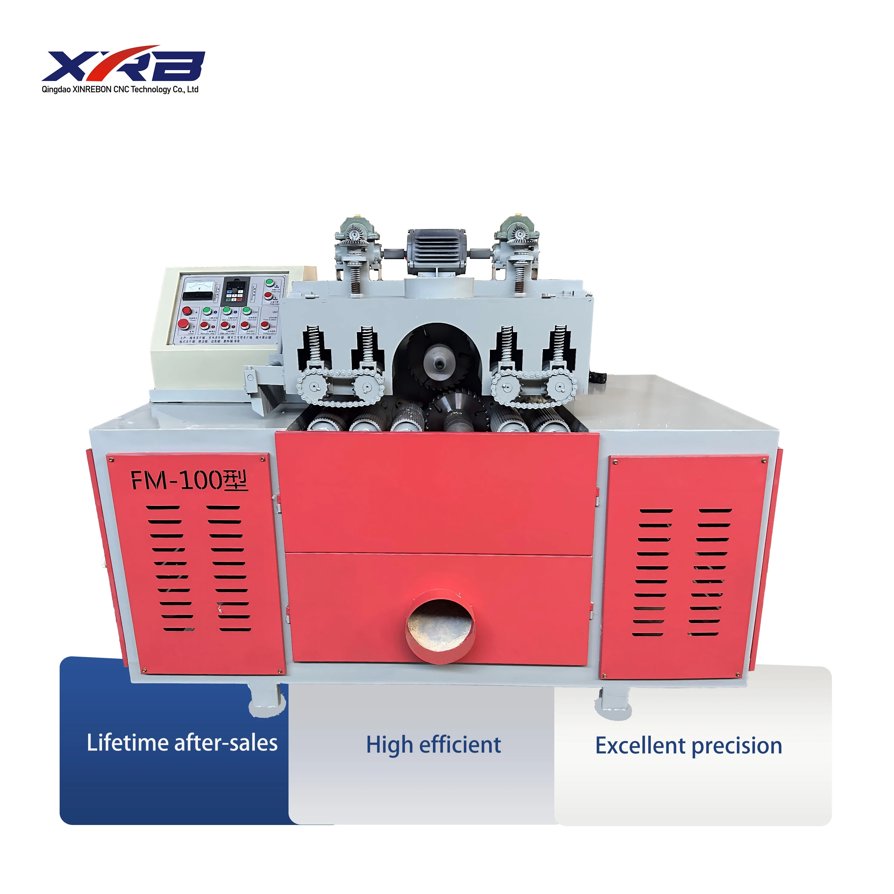 Woodworking Log Cutting Automatic Feeding Square Wood Multi Blade Rip ...