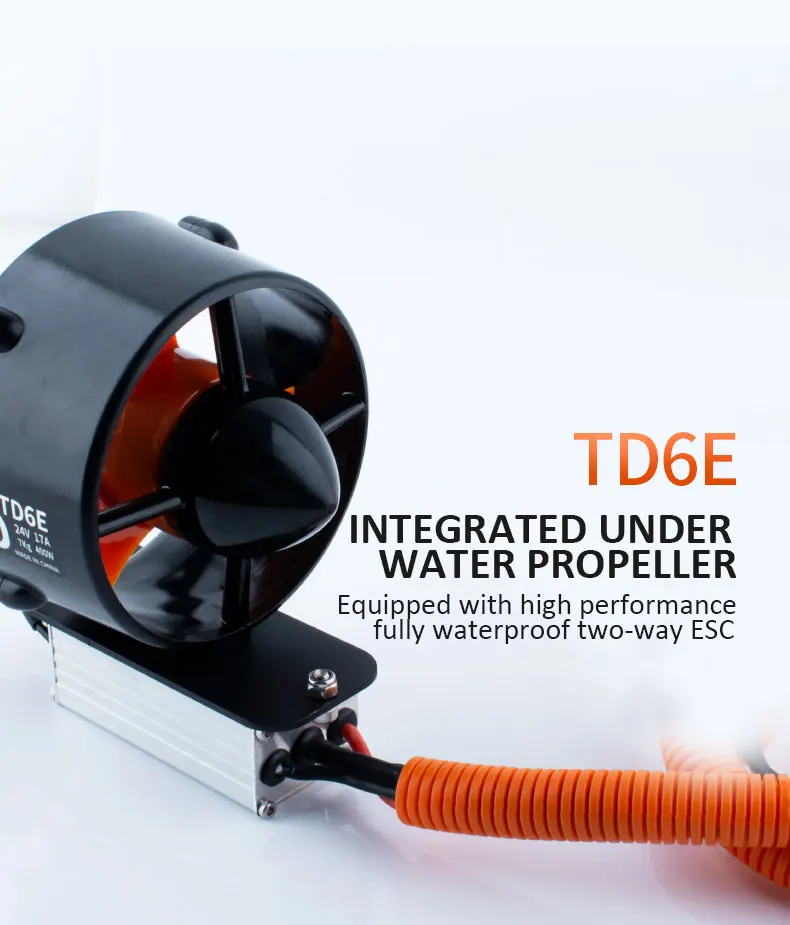 DD TD6E Reversible Waterproof Electric Bow Thruster Kit