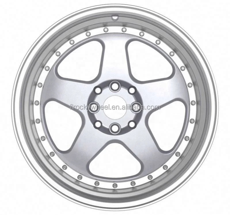 15 16 17 Inch Deep Dish Wheel With Rivet Staggered Rims 100 114.3 Pcd ...