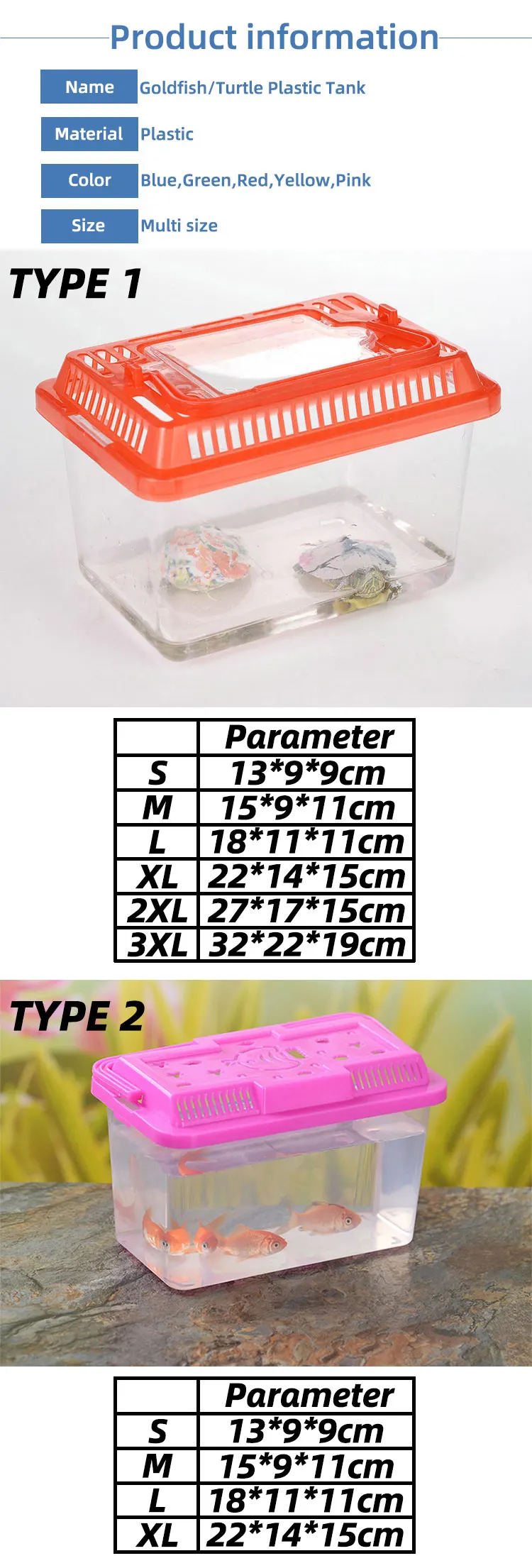 Decoration High Transparency Fish Tank Square Clear Plastic Aquariums ...