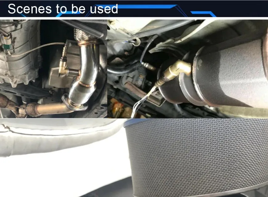 Universal Brass Fitting M18 X 1.5 Connector Plug Kit Exhaust 90 Degree ...