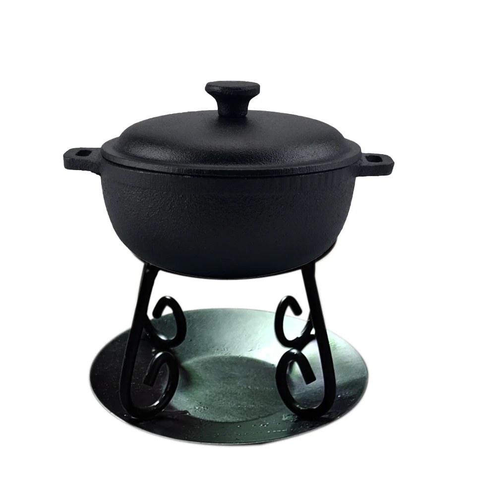 Mini Cocotte Pre-seasoned Cast Iron Mini Casserole With Lid Egg ...