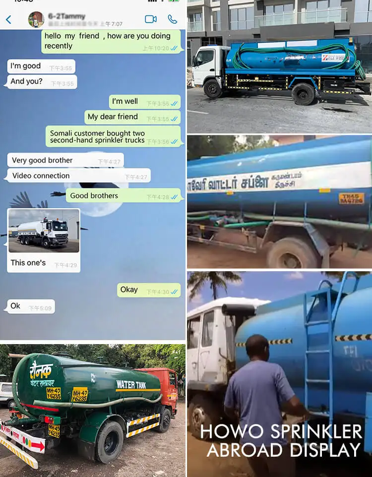 Sinotruk HOWO 6x4 Water Tank Truck 20000L Sprinkler Truck