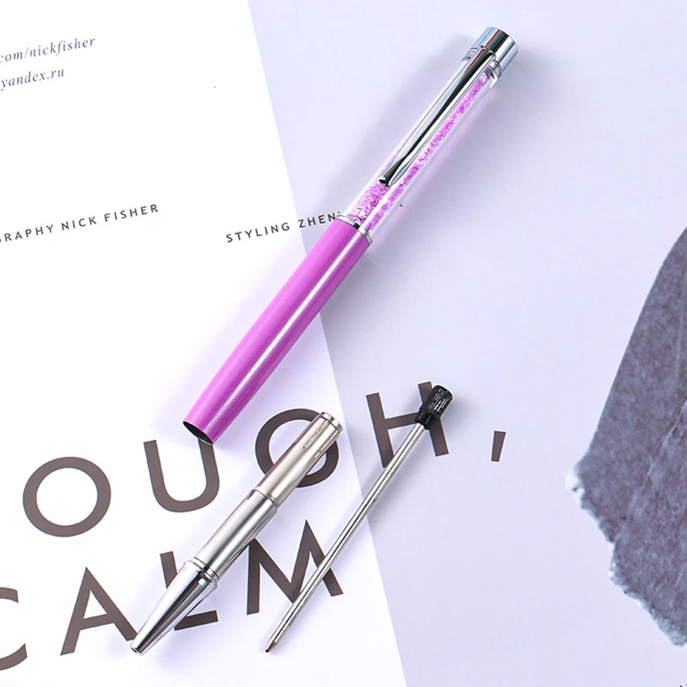 Custom Logo Sublimation Pen Blank Ballpoint With Shrink Wrap Snow Globe ...