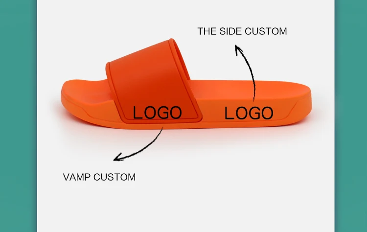 Custom Flip Flops Custom Printed Slippers Slides Footwear Custom Logo ...