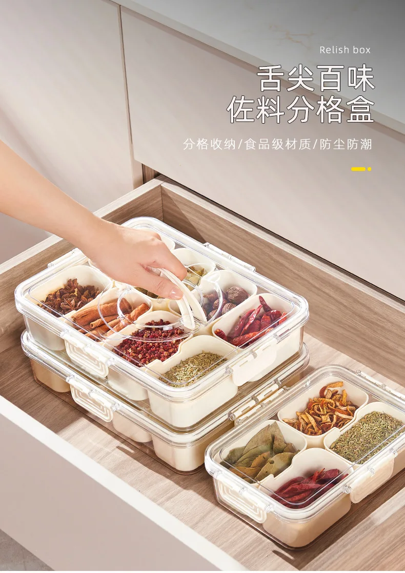 Stackable Spice Boxes - Organize Your Kitchen Efficiently