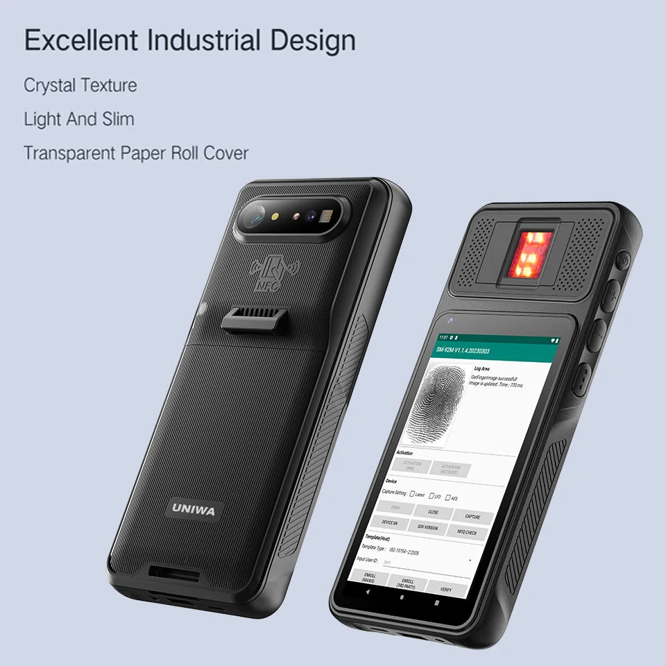 5" Handheld Smart PDA Biometric Terminal for ID Verification