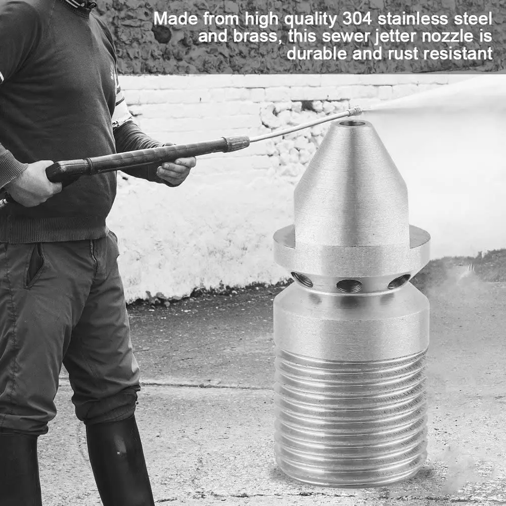 Stainless Steel Water Spray Nozzle - High Pressure Jetter