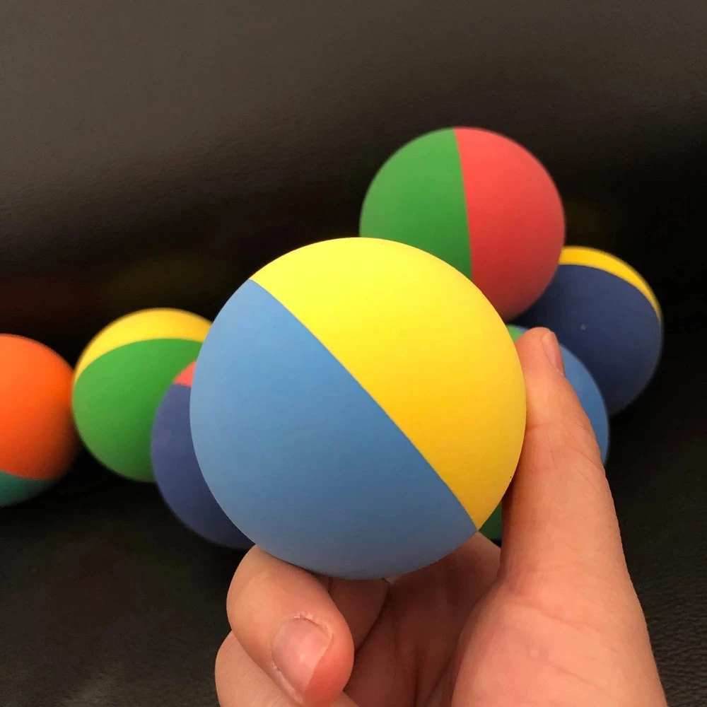 High Quality Double Color High Bounce 6cm Squash Balls