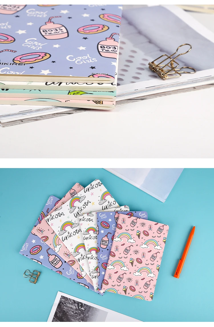 Wholesale Custom Printing Cute Sweet Rainbow Cloud Journal Notebook Set ...