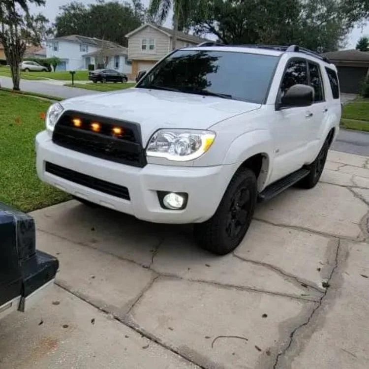 4x4 Accessories Abs Front Grille With Led And Logo For 4runner 2006 ...